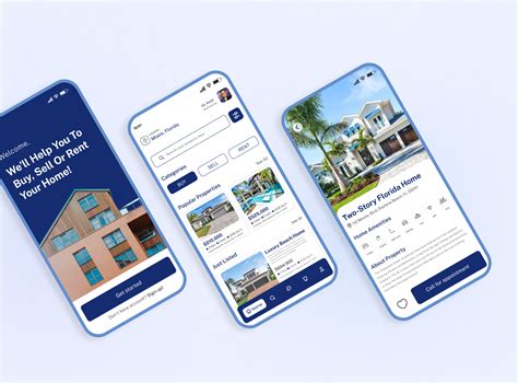 Real Estate Mobile Ui Screen Design On Behance