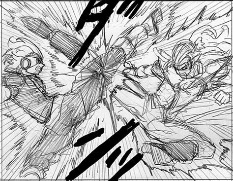 『드래곤볼 슈퍼 코믹스』 80화 선행스케치컷 가스 대 그래노라2 네이버 블로그