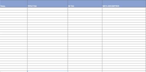 Seo Keyword Mapping Template Spreadsheet