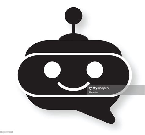 Assistant Virtuel Chat Bot Dans Licône De Concept De Bulle De Dialogue Sur Fond Blanc