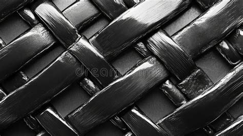Black Weave Pattern Of Interlocking Stripes Stock Illustration