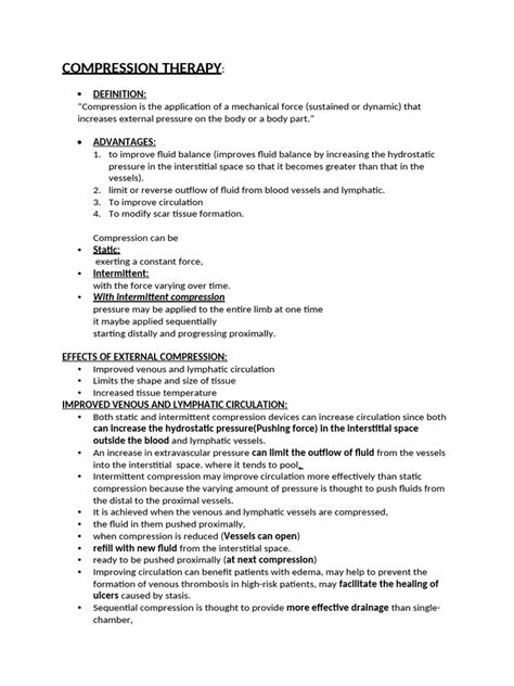 Compression Therapy Pdf