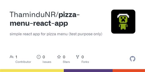 Github Thamindunrpizza Menu React App Simple React App For Pizza