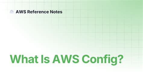 What Is Aws Config Aws Reference Notes