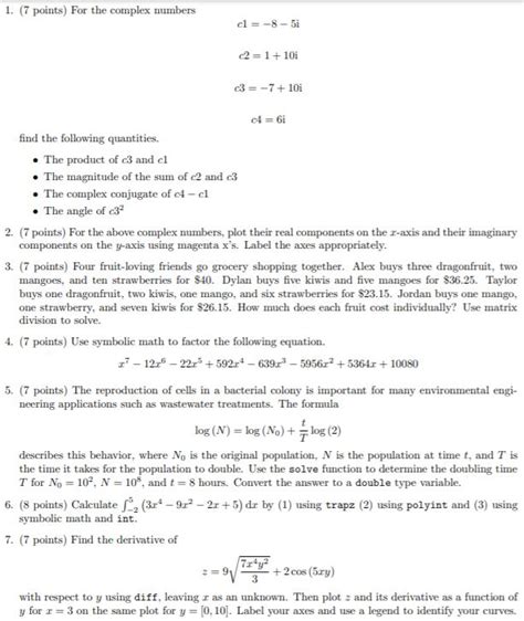 THE FOLLOWING QUESTIONS ARE PROBLEMS I HAVE TO SOLVE Chegg