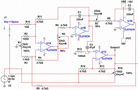 Custom Pcb For Diy Electronics Simulation Of 8 Band Parametric Equalizer