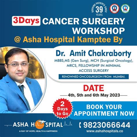Dr Saurabh Agrawal On Linkedin Workshop Ashahospital Cancer