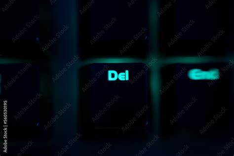 Gaming Keyboard With Led Backlit Realistic Computer Keyboard The Delete Key Is A Key On Most