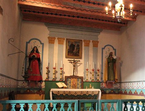 Mission San Francisco Solano A Detail View Of The Main Altar The