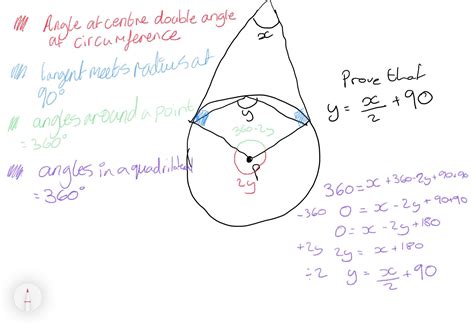 Circle Theorem Question Further Maths R Gcse