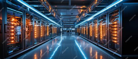 Premium Photo Server Rows In A Data Centre Premium Photo Server Rows In A Data Centre