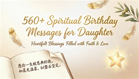560 Spiritual Birthday Messages For Daughter Heartfelt Blessings