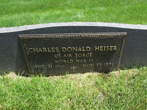 Charles Donald Heiser 1916 1991 Find A Grave Memorial