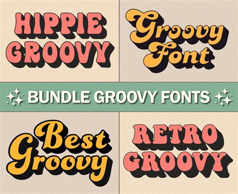 Groovy Font Groovy Letters Groovy Retro Font Groovy Script Font Groovy