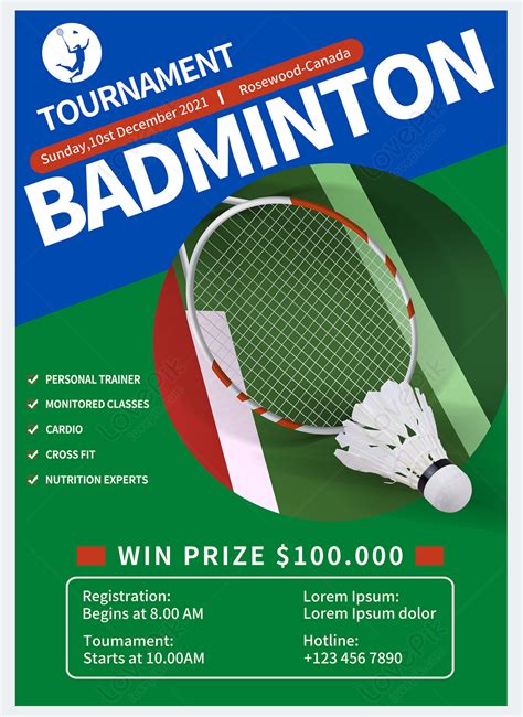 배드민턴 전단지 포스터 이미지 사진 466929185 무료 다운로드
