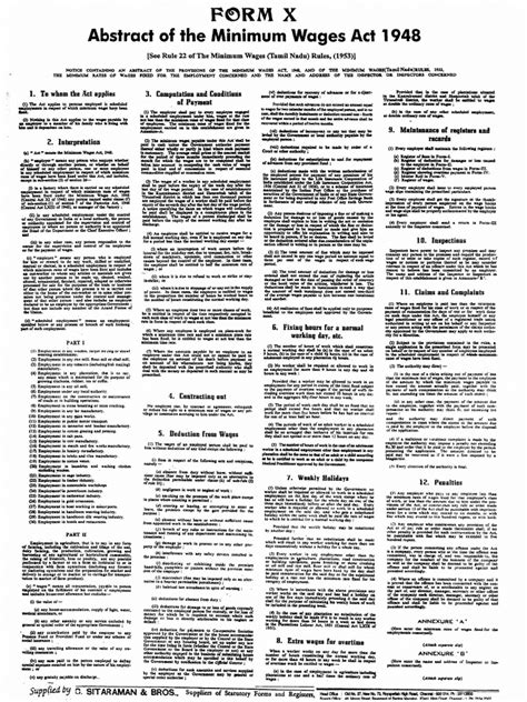 4 form x abstract of minimum wages act pdf
