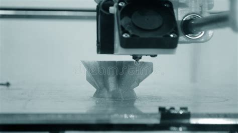 Working 3d Printer Printing Object Plastic Printing Model Molten 3d
