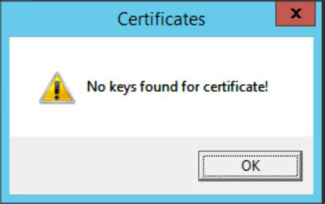 No Keys Found For Certificate Issue Chef Boneyard Windows Github