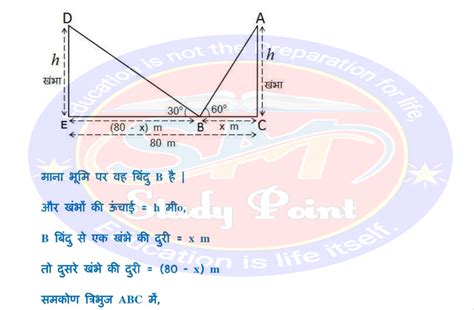 Bihar Board Ncert Math Solution Of Some Applications Of Trigonometry Class 10th Math Exercise