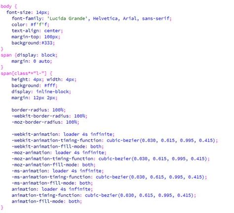 Css3实现加载动画效果