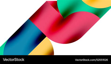 Tech Minimal Circular Shapes Geometric Art Vector Image