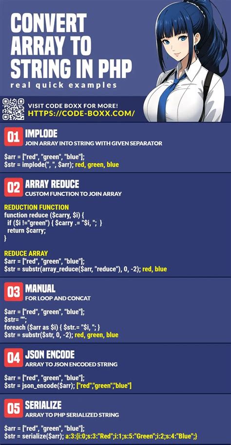 5 Ways To Convert Array To String In Php Learn Computer Coding Php Coding