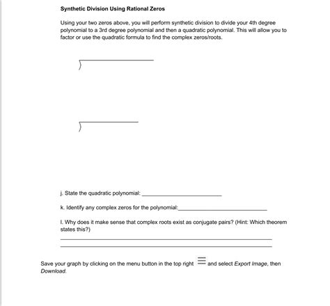 synthetic division using rational zeros using your