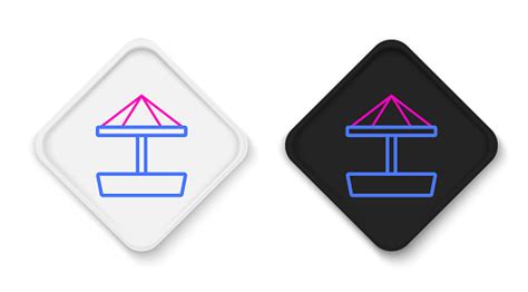 흰색 배경에 고립 된 모래와 우산 아이콘을 가진 아이들을위한 라인 샌드 박스 다채로운 개요 개념 벡터 교육에 대한 스톡 벡터 아트 및 기타 이미지 Istock