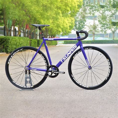 Fixie 고정 기어 자전거 쓰나미 트랙 단일 속도 레이싱 자전거 700c Snm100 알루미늄 합금 프레임 맞춤형 사이클링 부품 Aliexpress Choice