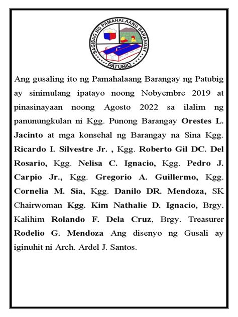 Brgy Marker Pdf