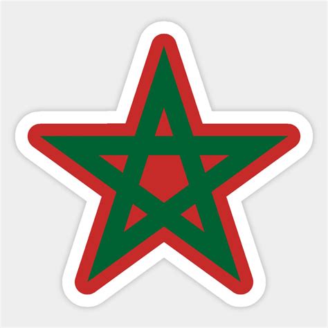 Morocco Star Sticker Moroccan Flag Morocco Morocco Flag