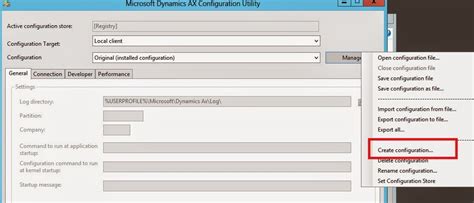 tips for the life ax2012 create a different layer configuration access