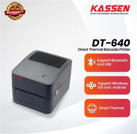 Printer Stiker Barcode Kassen Dt 640 Usbbt Lazada Indonesia