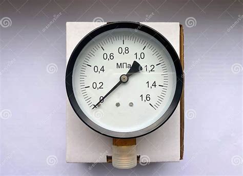 Pressure Sensor For The Pipeline Pipeline Pressure Close Up And