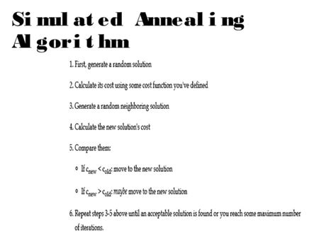 Simulated Annealing Presentation Ppt Physics Science