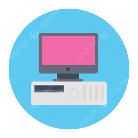 Pc Object Desktop Button Vector Object Desktop Button Png And Vector