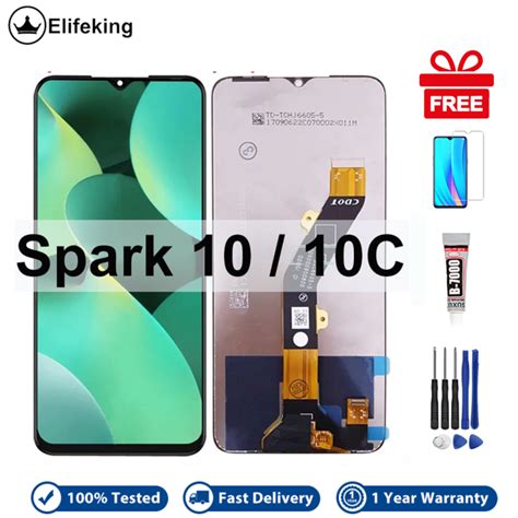 High Quality LCD For Tecno Spark C G KI K Display Touch Screen Digitizer Assembly