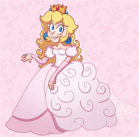 Princess Peach Wedding Dress Pose 2 By Nintenprincess Draws On Deviantart