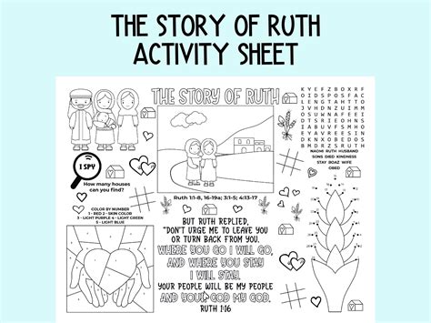 Ruth Activity Sheets