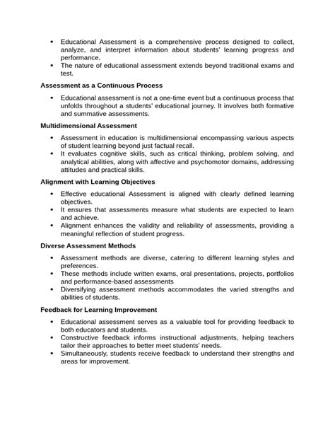 educational assessment pdf educational assessment learning styles