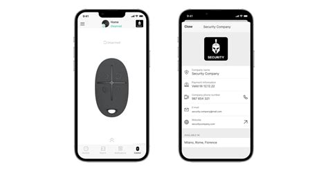 Co Branded App Representation Of The Security Company On The Clients