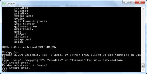 Cómo Instalar Pysal Para La Python Console De Qgis En Windows 7 El Blog De José Guerrero
