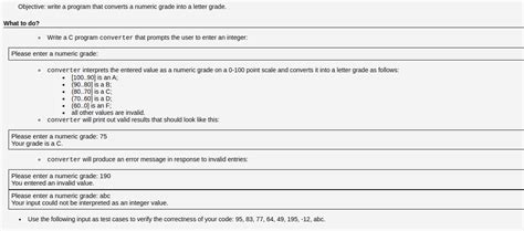 Solved Objective Write A Program That Converts A Numeric