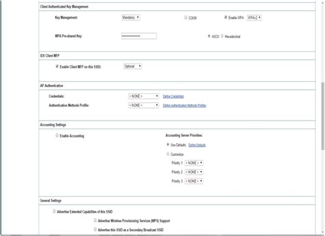 Configuration Of Cisco Wpa2 Enterprise And Personal On Wlan Using Gui