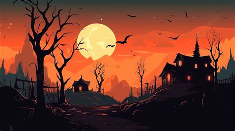 할로윈 유령의 집 박쥐 만화 배경 할로윈 유령의 집 박쥐 배경 일러스트 및 사진 무료 다운로드 Pngtree