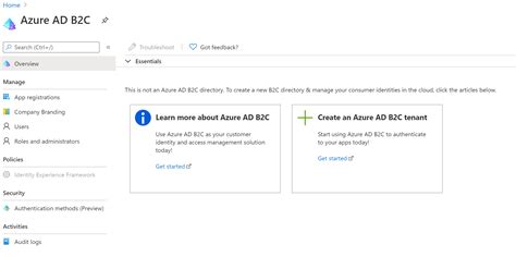 Identity Provider Menu In Azure Ad B2c Not Showing Stack Overflow