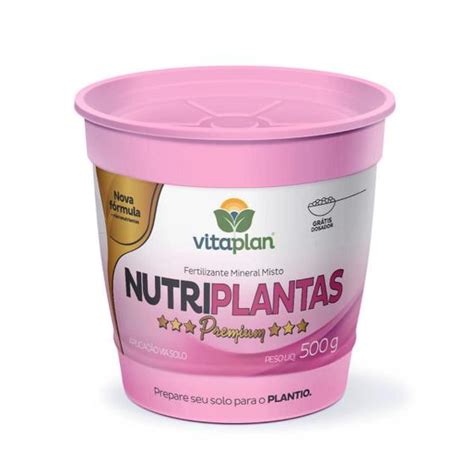 Fertilizante Nutri Plantas Pote 500g Nutriplan Fertilizante Para