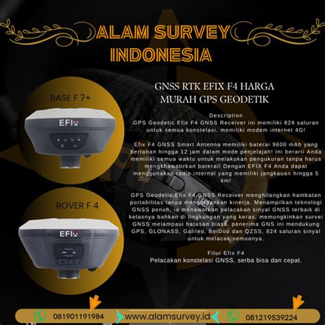 Jual Gnss Rtk Efix F4 Harga Murah Gps Geodetik Jakarta Barat Alam