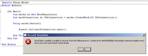 rhino mocks killed visual basic ayende rahien