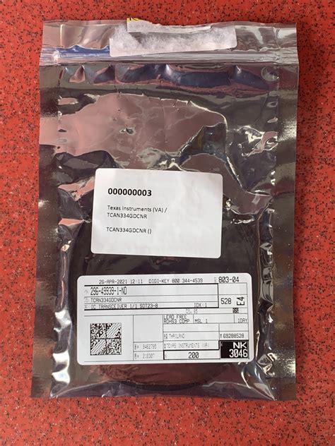 Tvan334gdcnr Can Interface Ic 33 V Can Transceivers With Can Fd Flexible Data Rate 8 Sot 23